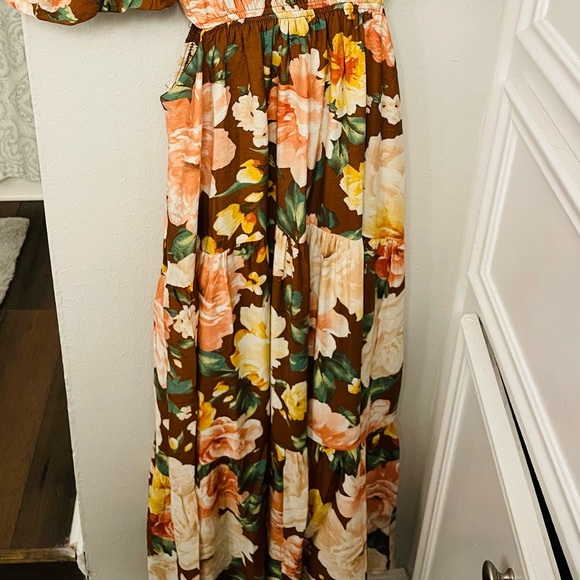 By The River | Dresses | Nwt Size Small By The River Long Floral Puff ...